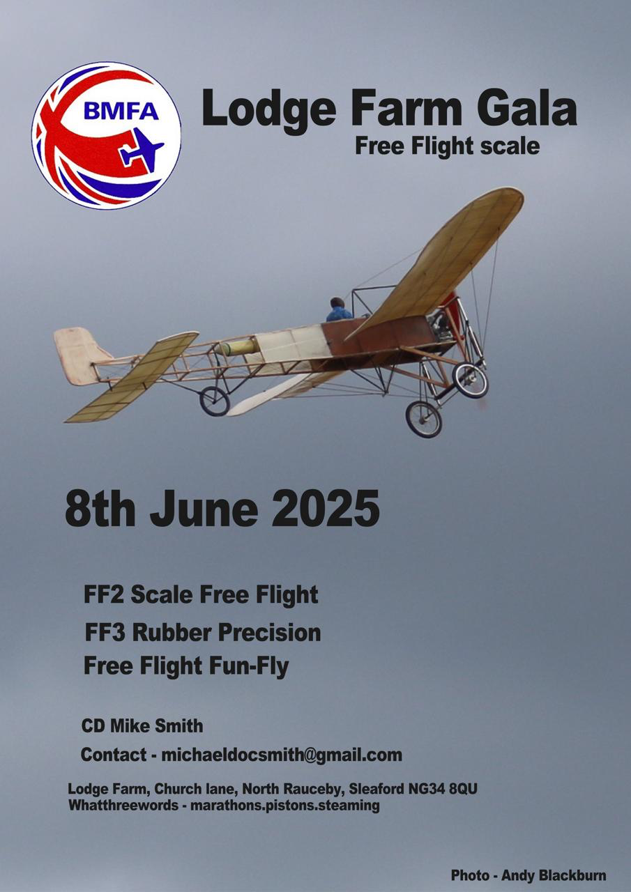 Lodge Farm Gala – Free Flight Event – Postponed to Sunday 8th June 2025 ...